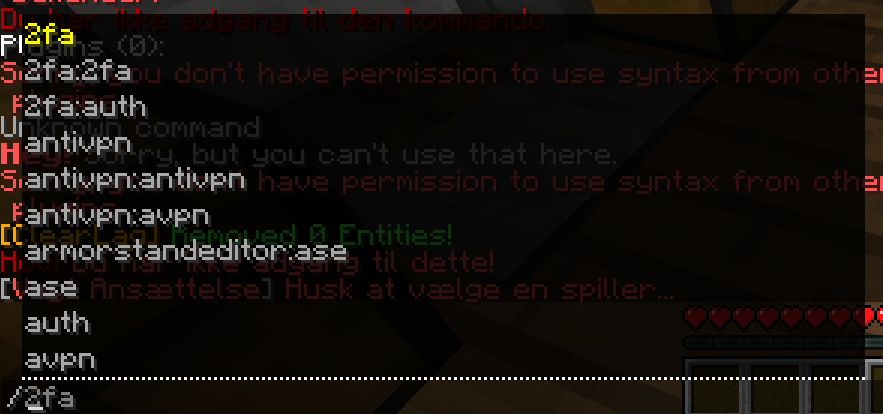 Solved - Disable command drop down menu? | SpigotMC - High Performance Minecraft Community