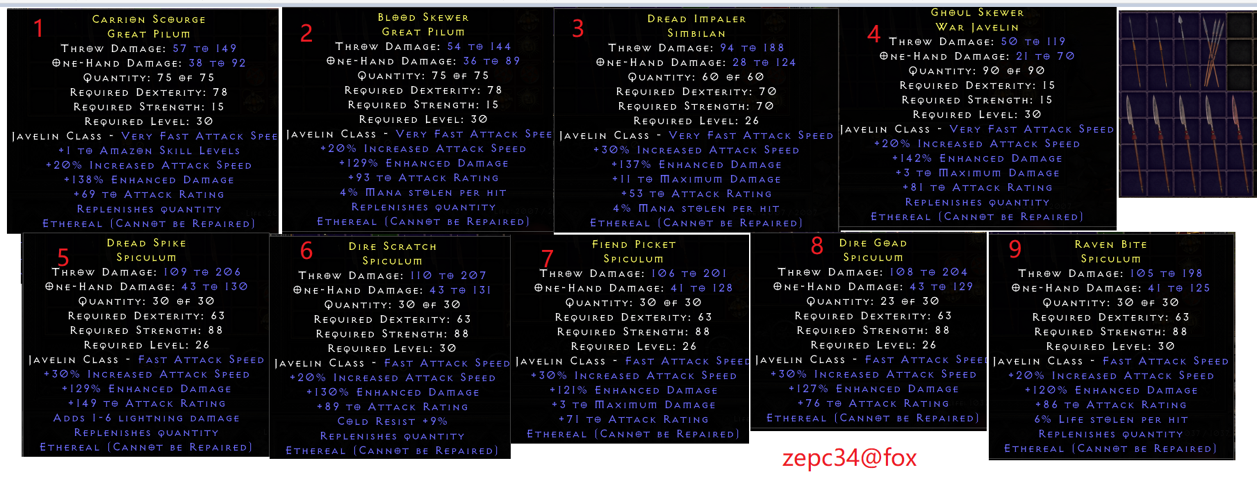 Xh23 Sexy Lld Javelins Pack 4-24 - Topic - d2jsp