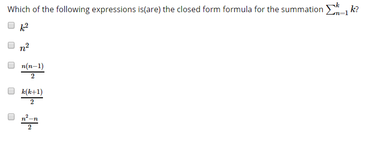 Solved Which of the following expressions is(are) the closed | Chegg.com