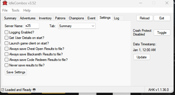 [BUG] 3.52 not loading any data · Issue #58 · djravine/idlecombos · GitHub