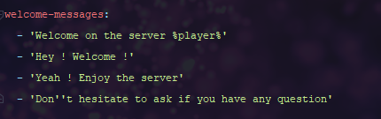 Welcome Custom | SpigotMC - High Performance Minecraft