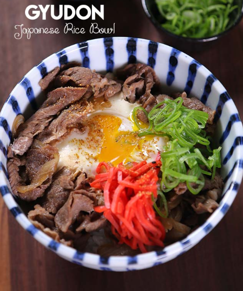 My attempt at Kenji's gyudon (Japanese simmered beef and rice bowl ...