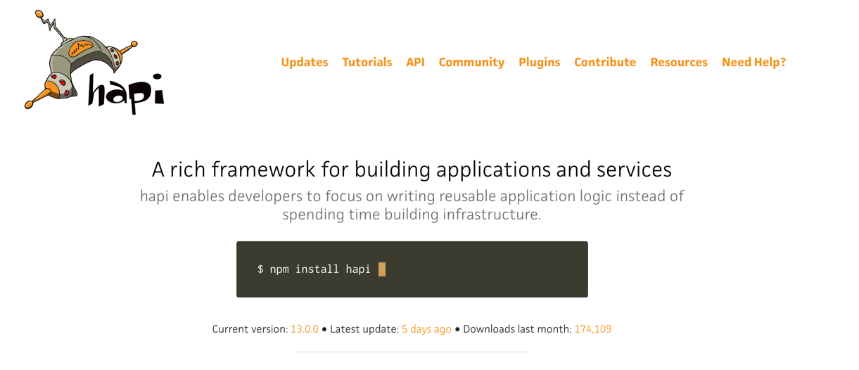 Node.jsのフレームワークhapiを試してみる #JavaScript - Qiita