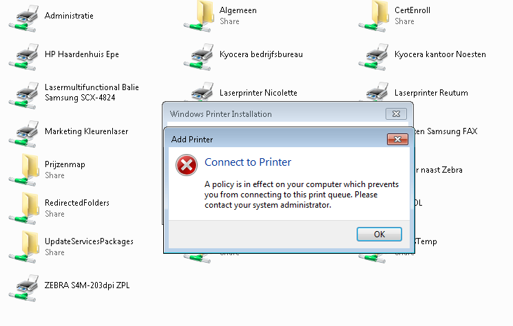 Printer deployment per group policy - Serversoftware en clouddiensten - GoT