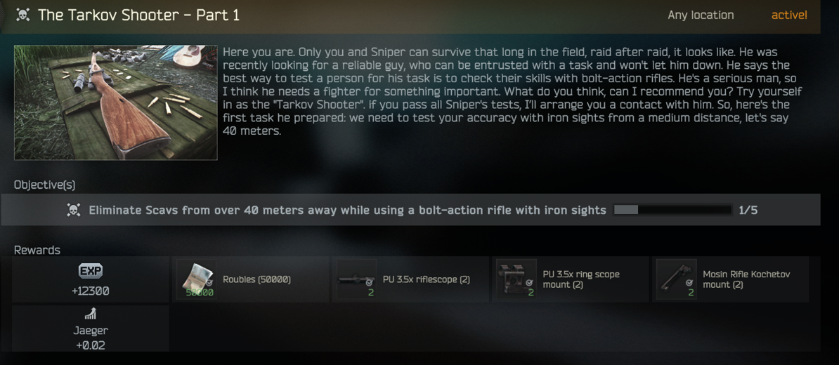 The Tarkov Shooter - Part 1 - Bugged quest : r/EscapefromTarkov