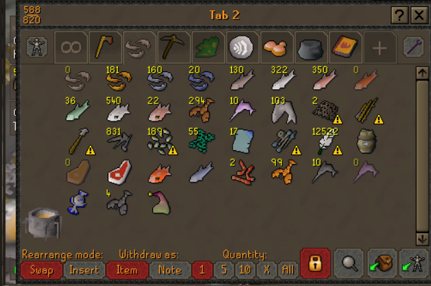 1 def ironman [99 fm, 85 mining, mith gloves, tome of fire] | Sell ...