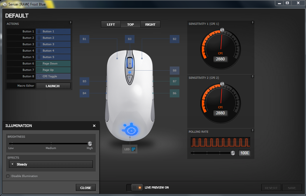 Change colors in Steelseries Sensei RAW? | MCGamer Network
