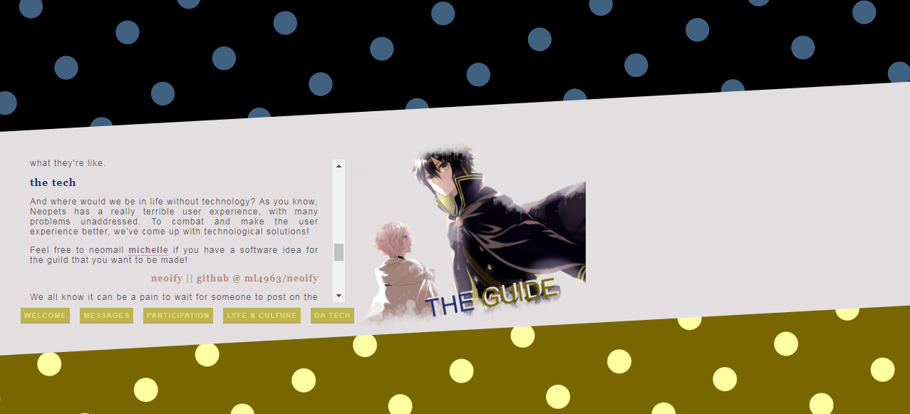 GitHub - michello/neopets-layouts: place to keep my code for neopets ...