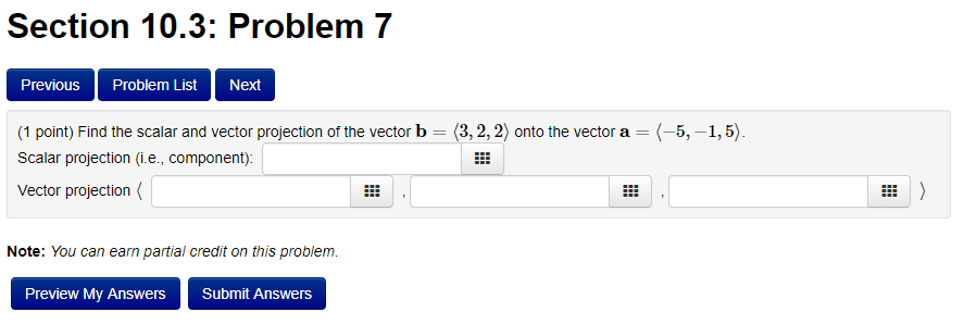 Solved Section 10.3: Problem 7 Previous Problem List Next 3, | Chegg.com