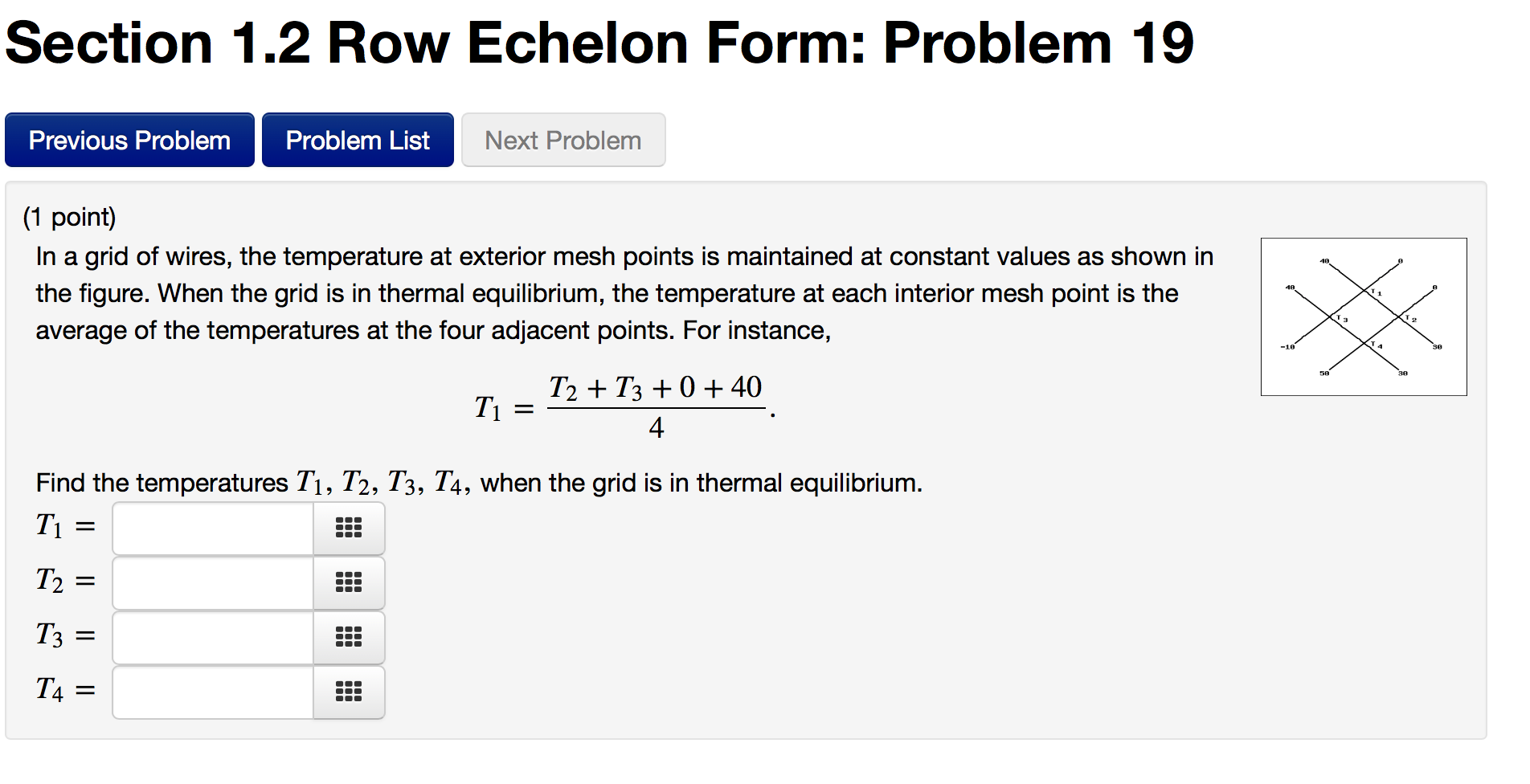 Solved Section 1.2 Row Echelon Form: Problem 19 Previous | Chegg.com