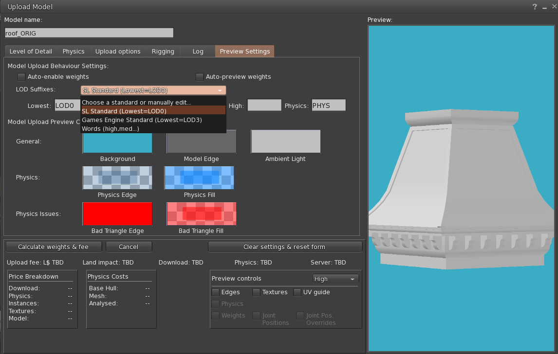 LOD Upload Order To Second Life Is Different From Unity and Unreal ...