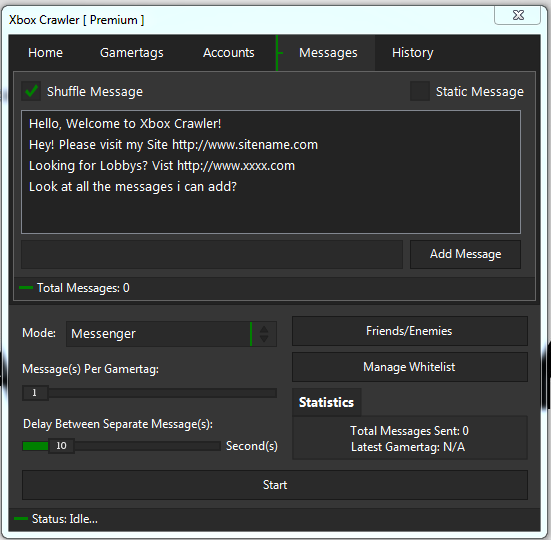 Xbox Crawler 1.1.0 [$10] [ Xbox Live Messaging Bot | Mass Messenger ...