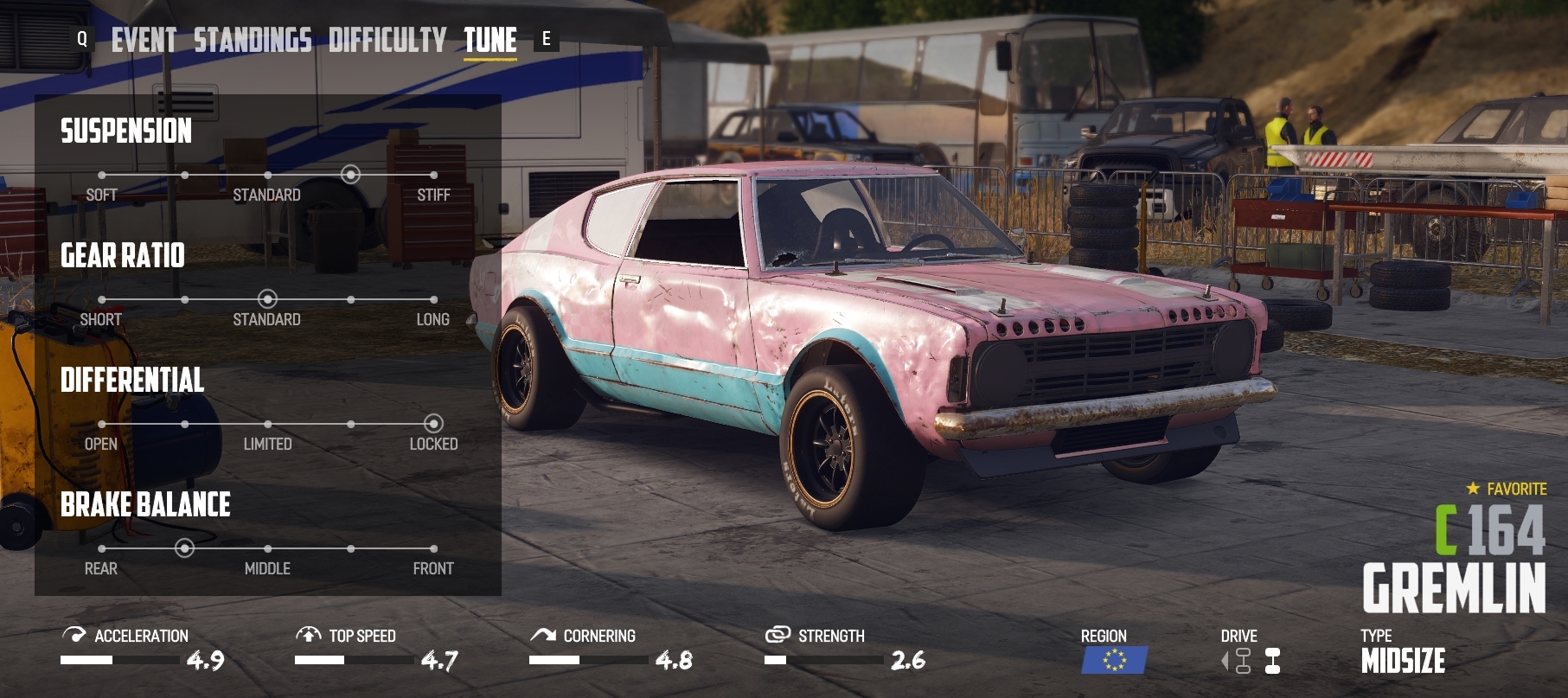 Tuning, what am I doing wrong? : r/Wreckfest