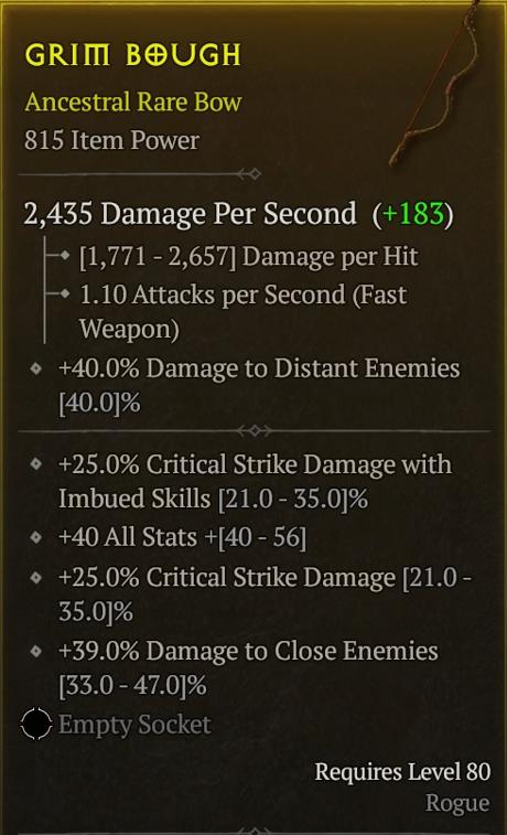 815 Bow All/ Crit/ Close - Topic - d2jsp