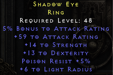 Iso Str/dex Rings Amu (temp) - Topic - d2jsp