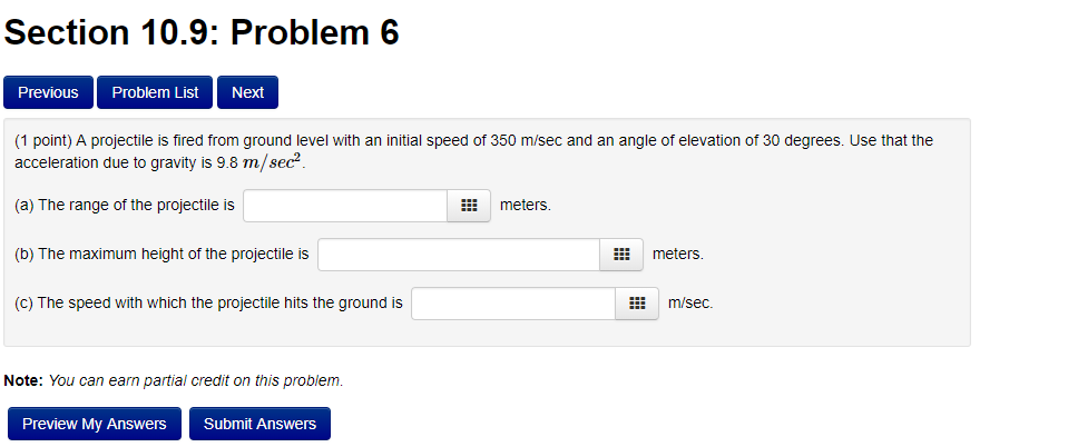 Solved Section 10.9: Problem 6 PreviouS Problem List Next (1 | Chegg.com