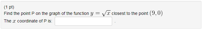 Find the point P on the graph of the function y = | Chegg.com