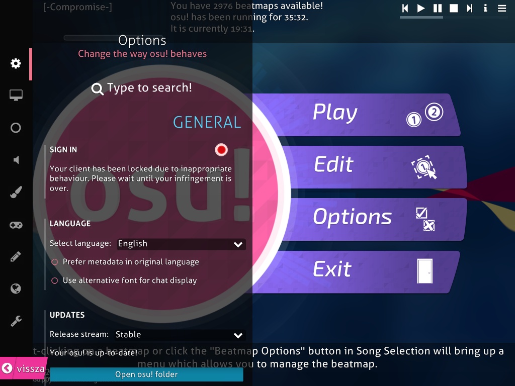 Anyone else got this who is restricted? : r/osugame
