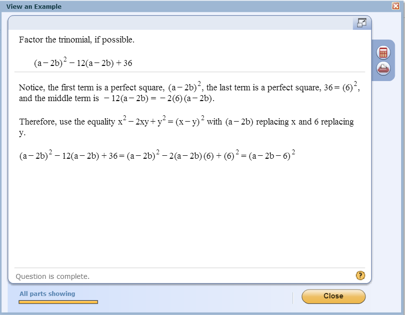 Factor (a-4b)^2-10(a-4b)+25. Can you explain this to me? : r/MathHelp