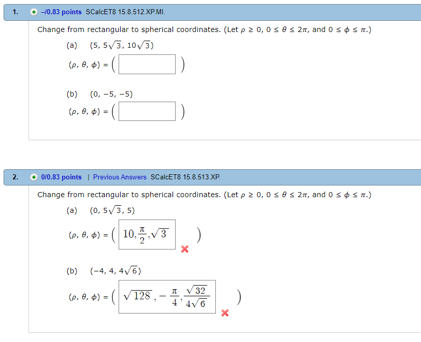 Solved 1. + -10.83 points SCalcET8 15.8.512.XP.MI.