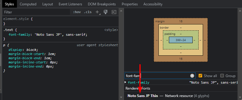 Noto Sans Japanese of any weight is displayed as Thin. · Issue #6187 · google/fonts · GitHub