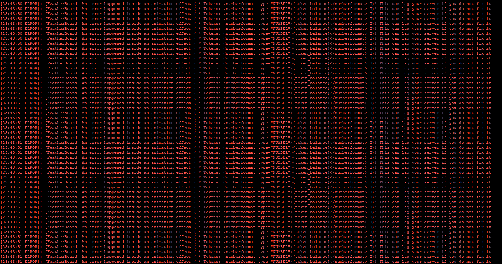 Extreme spam on the console | SpigotMC - High Performance Minecraft ...