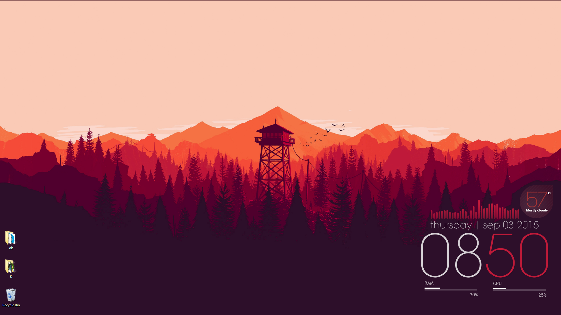 Red + Orange FireWatch Theme : r/Rainmeter
