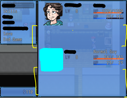 Little Problem with Yanfly's Party Sized Menu Script... | RPG Maker Forums
