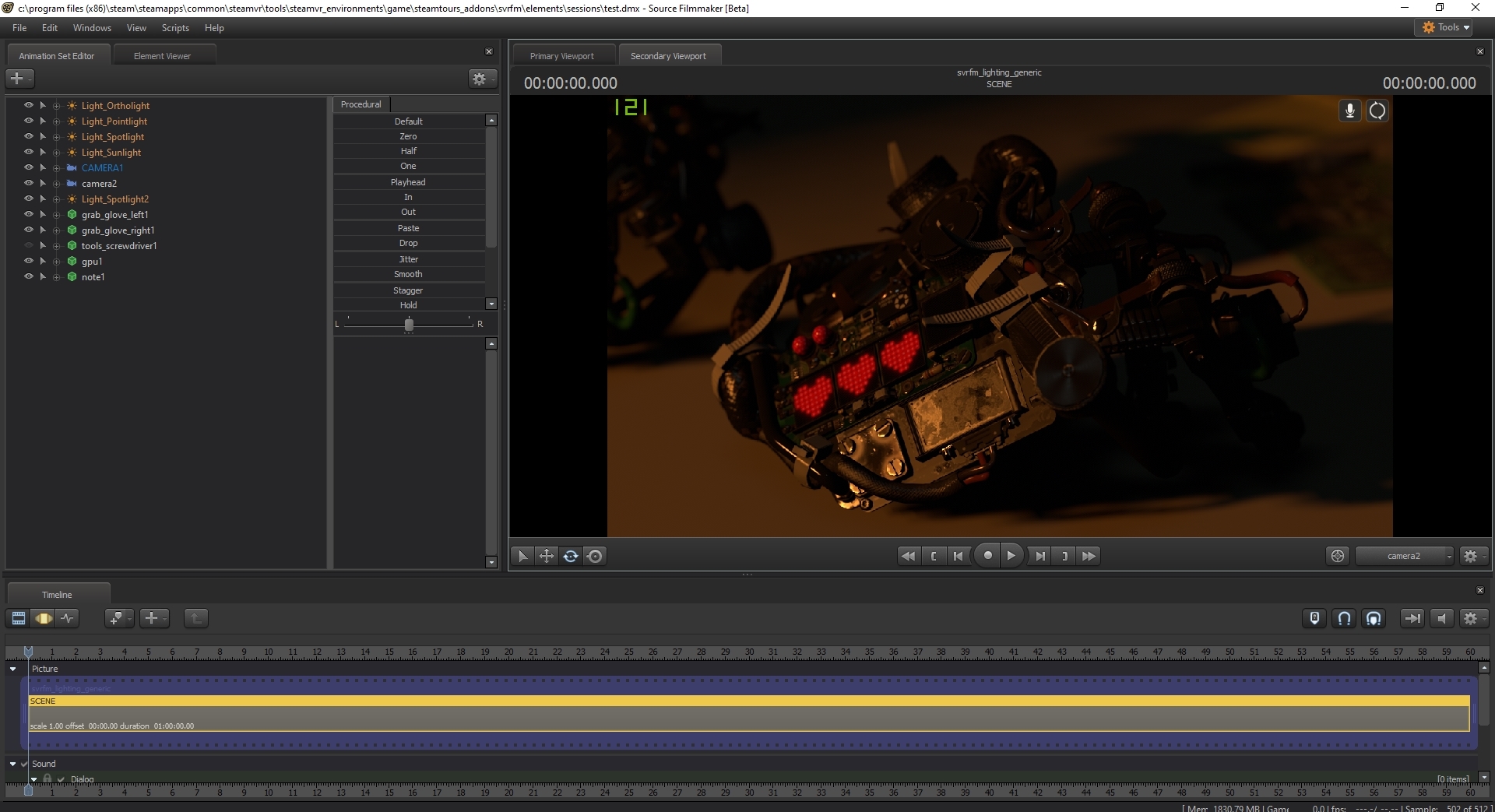 Tried rendering the Grabbity Gloves in Source 2 SFM! : r/SFM
