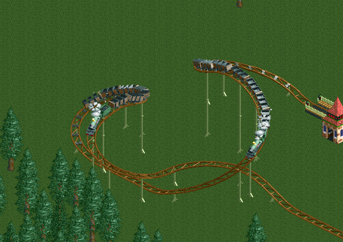 [O2] The Junior Roller Coaster can now handle flat-to-steep slopes : r/rct