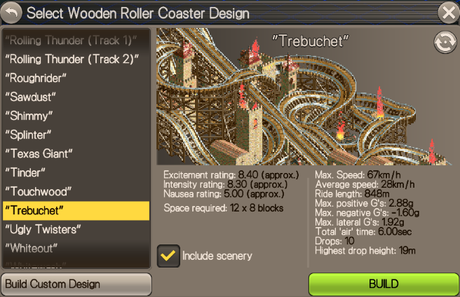 [C] A compact wooden coaster design, : rct