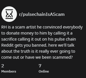 Pulsechain is a scam : r/pulsechainIsAScam