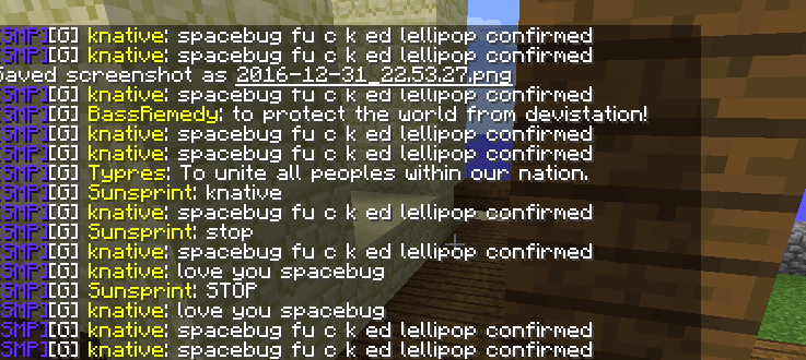 knative highly inappropriate chat | Forum | SB Minecraft Server & Mods