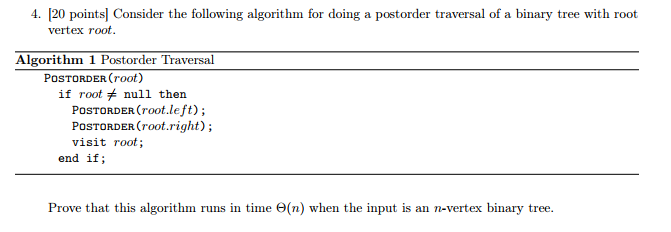Solved 4 120 points Consider the following algorithm for | Chegg.com