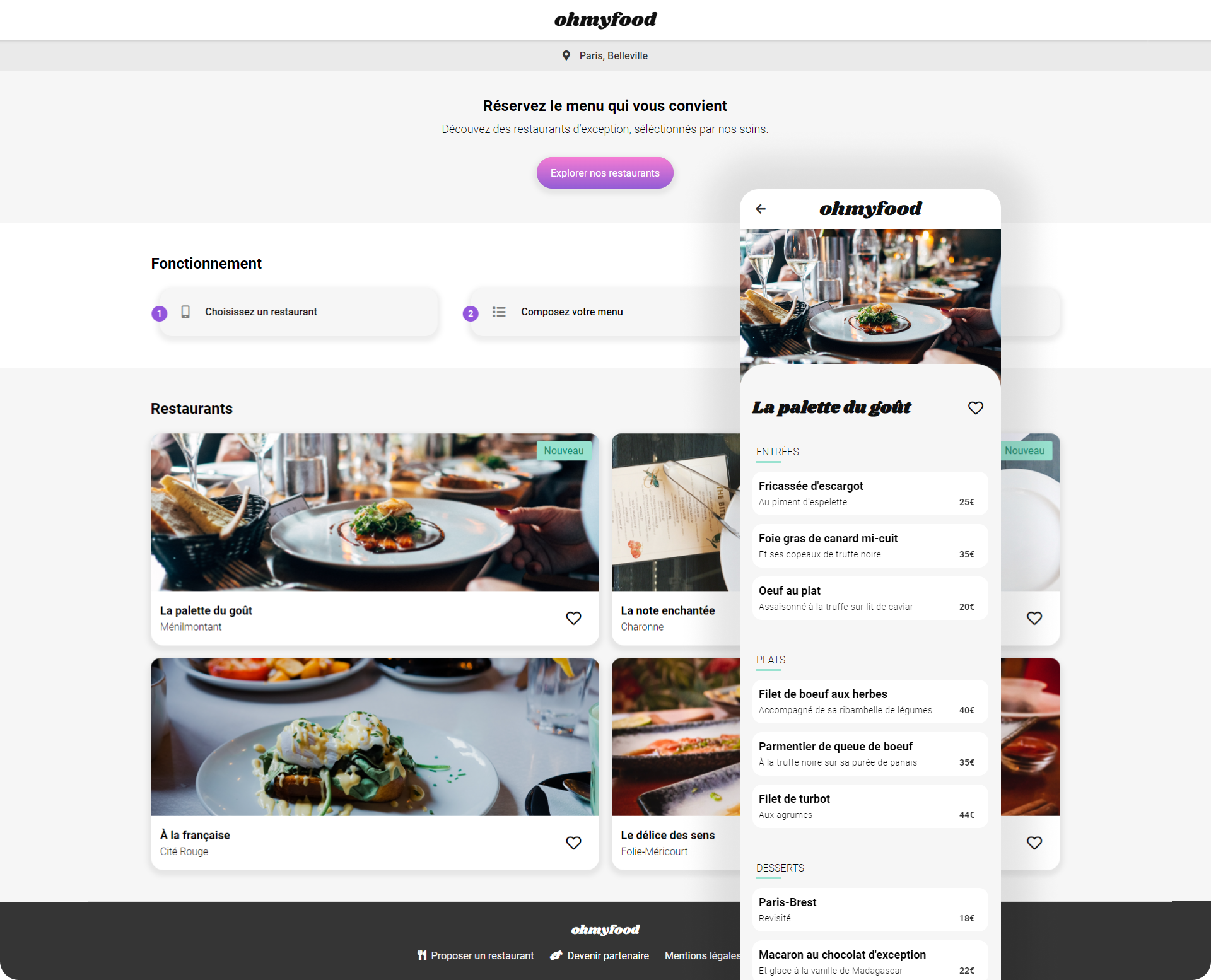 GitHub - dimitrifiacre/ohmyfood: ohmyfood – Projet 3 de la formation développeur web d ...