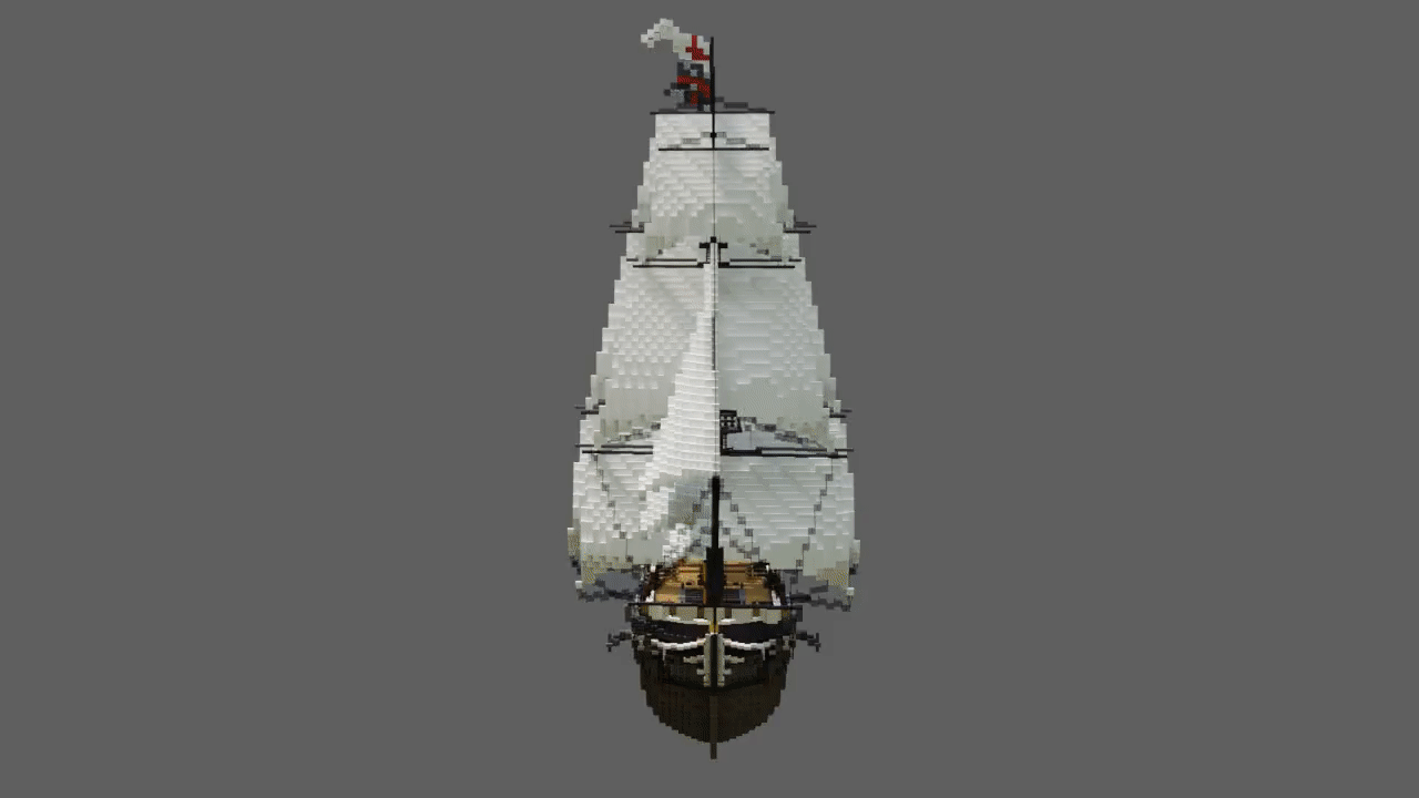 Royal Navy HMS Trincomalee - Sailing Frigate Minecraft Map