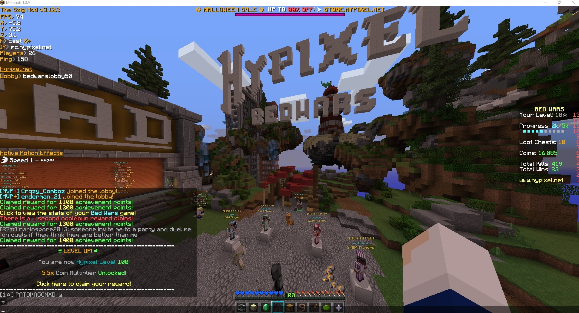 Level 100! | Hypixel Forums