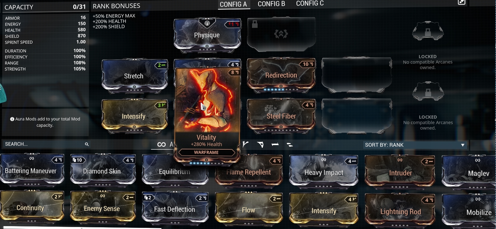 Mods interface bug - UI - Warframe Forums