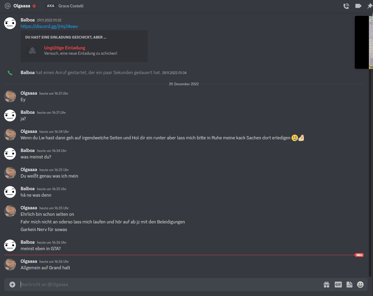 Rejected - IC/OOC Vermischung | ID: 130453 | Grand Role Play | Forum