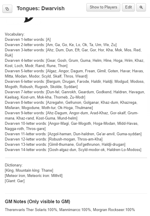 GitHub - sarkamist/Tongues-Script: A simple script to simulate languages on Roll20 and show the ...