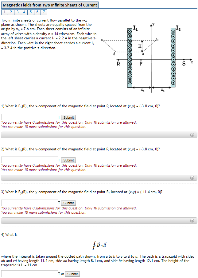 Solved Two infinite sheets of current flow parallel to the | Chegg.com