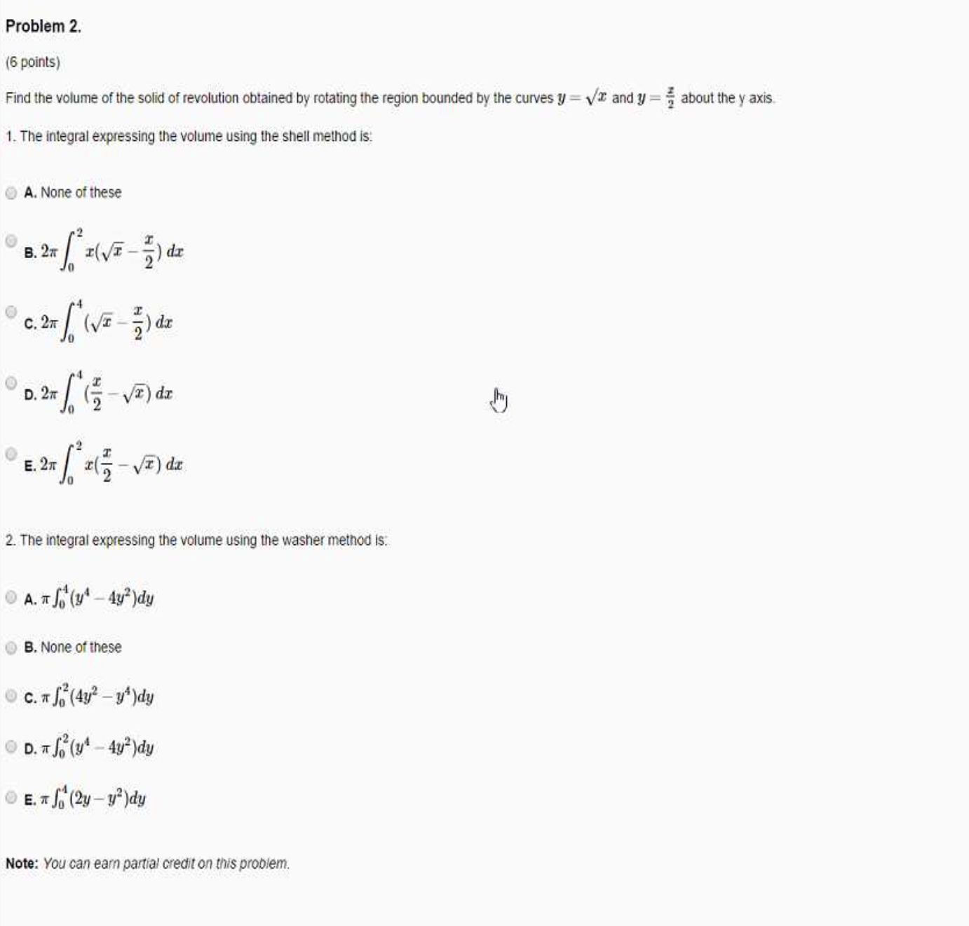 Solved Problem 2. (6 points) Find the volume of the solid of | Chegg.com Solved Problem 2. (6 points) Find the volume of the solid of | Chegg.com
