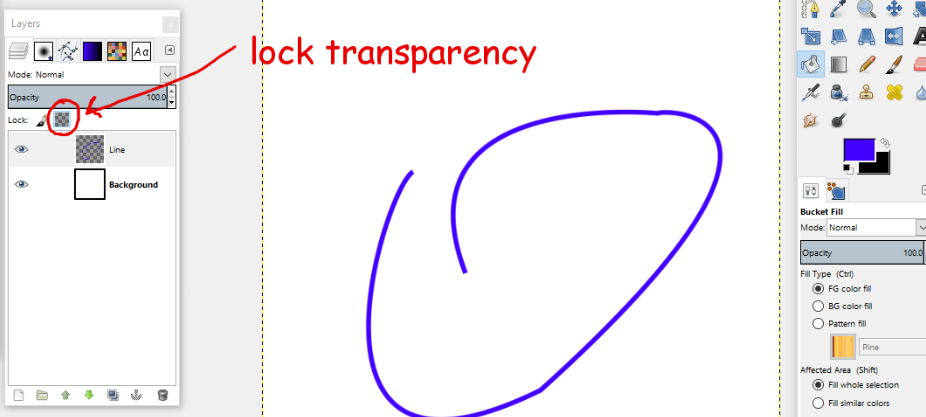 How do I change the color of the line created with the paths tool? : r/GIMP