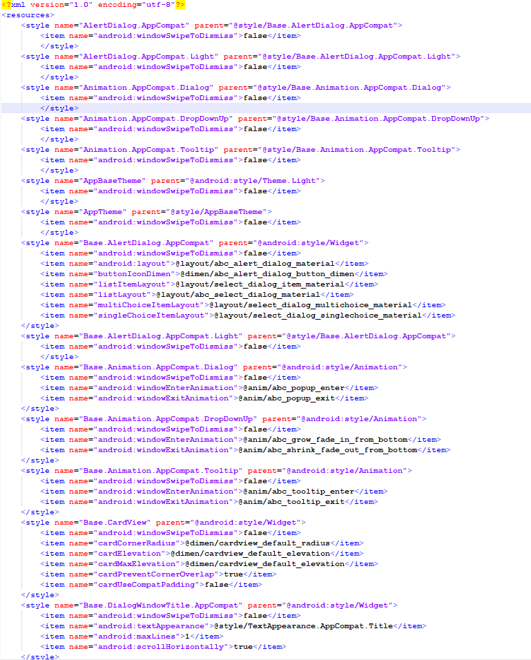 Question - Trying to mod an app to not close when swiping right, having some trouble with the ...
