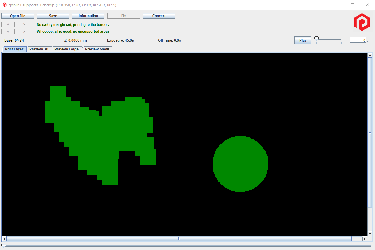 Chitubox / Photon File Validator open file fine, looks great. Prints ...