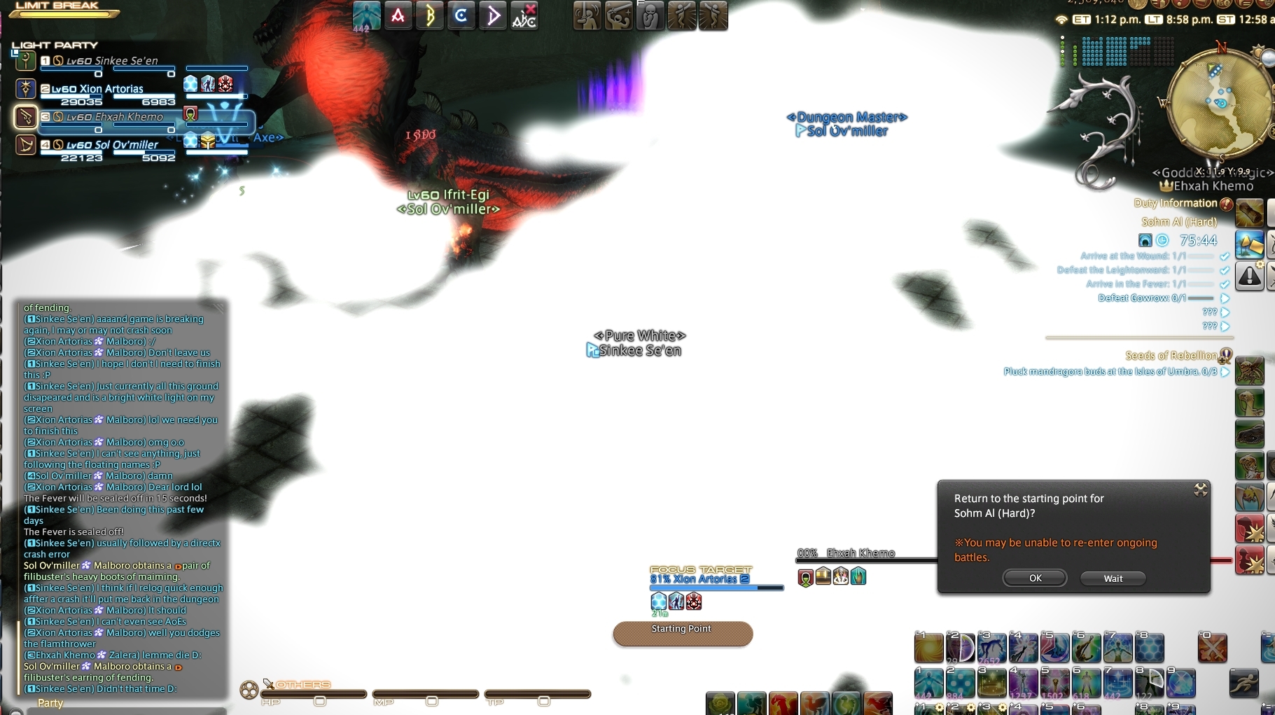Super weird graphical glitches/crashing. : r/ffxiv