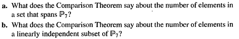 Solved a. What does the Comparison Theorem say about the | Chegg.com