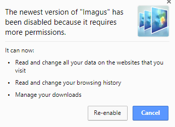 Imagus now requires Permisission to Read & Change all data of sites I ...