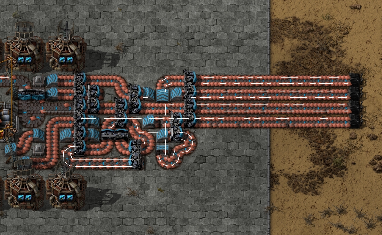 beaconed single stack smelter that outputs 4 blue belts : r/factorio