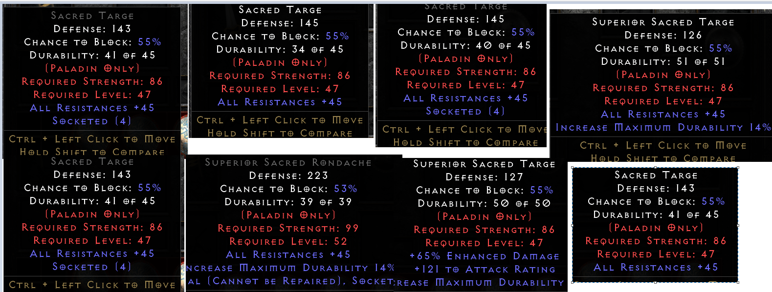 Xh23 Sacred Targe Base Pack - Topic - d2jsp